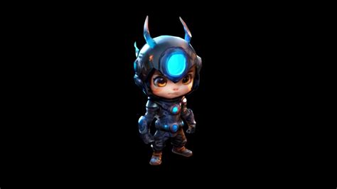 Powerful Ai Assistant Avatar With Futuristic Gea Download Free 3d