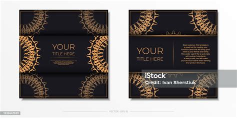 모노그램 장식이 있는 블랙 컬러의 프린트 디자인 엽서를 위한 세련된 벡터 템플릿 이슬 패턴으로 초대를 준비합니다 0명에 대한