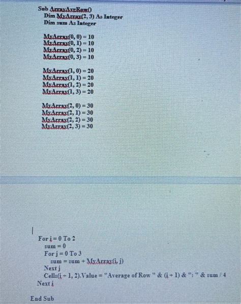 solved styles ist subroutine sub arrayavgrow sub