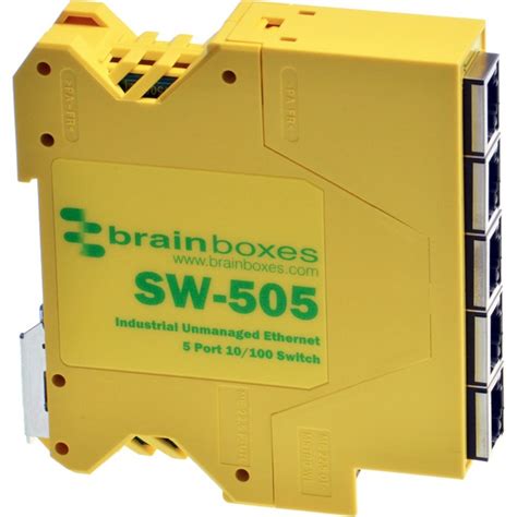 Brainboxes Sw 505 Industrial Compact Ethernet Switch 5 Port Fast Ethe Network Hardwares