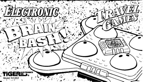 Hasbro Brain Bash Electronic Travel Game User Manual