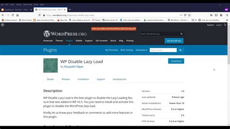 Disable Lazy Load Option By Using Wordpress Plugin Youtube