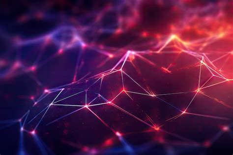 Premium Ai Image Network Connection Background