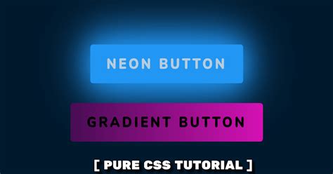 Neon Light Button Animation And Gradient Button Animation On Hover