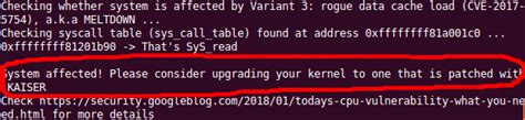 ubuntu testing the first candidate kernel patches for meltdown cve