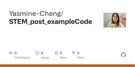 Github Yasmine Chengstempostexamplecode