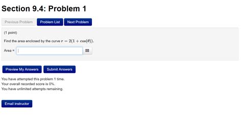 Solved Section 9 4 Problem 1 Previous Problem Problem List