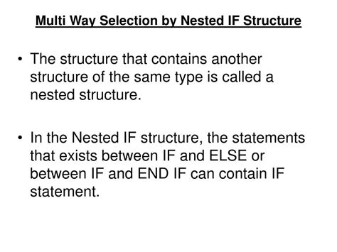 Ppt Multi Way Selection Powerpoint Presentation Free Download Id
