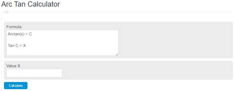 Arctan Calculator Calculator Academy