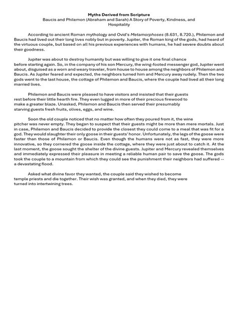 Myths Derived From Scripture Pdf Pdf Prometheus Greek Mythology