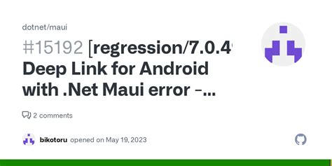 Regression7049 Deep Link For Android With Net Maui Error Error
