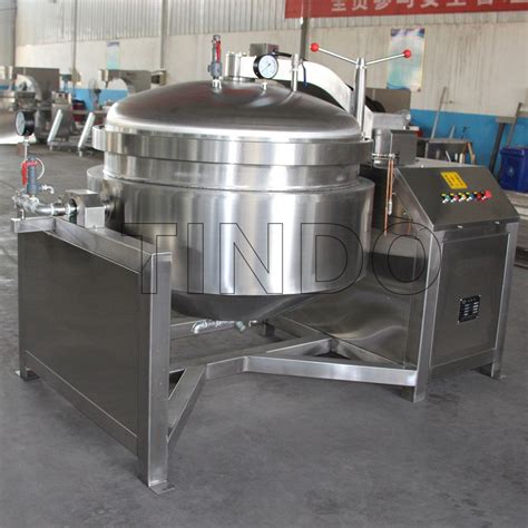 Commercial Large Cooking Kettle Industrial Electric Gas Steam Pressure