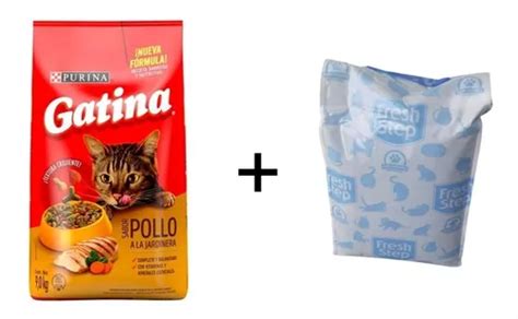 Alimento Gatina Purina Para Gato 9kg Arena Freshstep 498kg Envío Gratis
