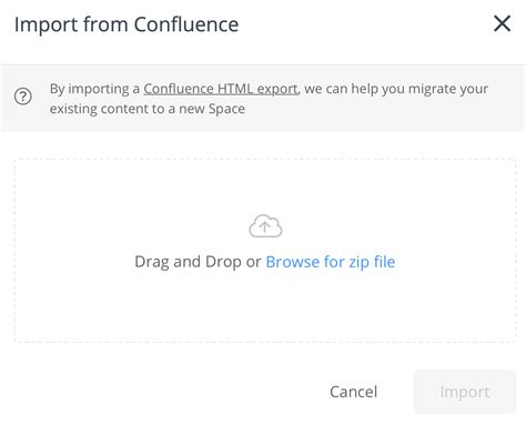 Importing From Confluence Teamwork Spaces Support