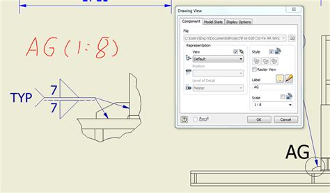 Solved Inventor 2017 Detail View Label Is Missing Autodesk Community