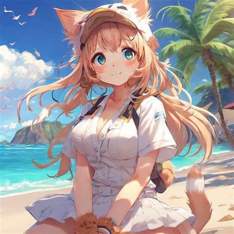 A Cute Furry Cat Girl In Furry Ai