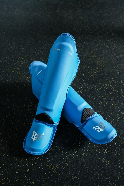 Buy Superbon Fight Gear X Peace Of Pear Foundation Shinguards Sky