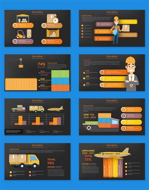 Logistic Powerpoint Template Powerpoint Powerpoint Templates
