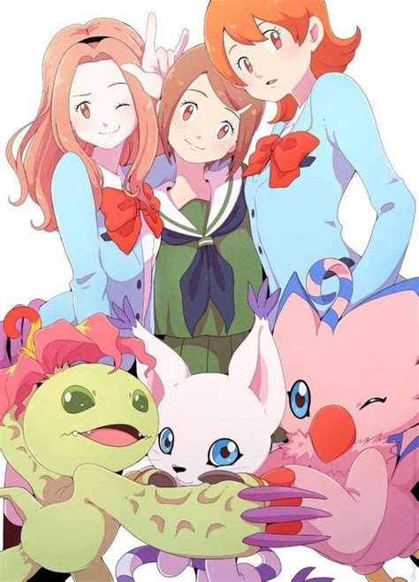Mimi Kari Sora Palmon Gatomon Biyomon Digimon Wallpaper Digimon Digital Monsters