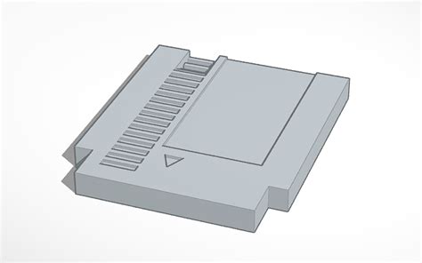 3d Design Nes Cartridge Tinkercad
