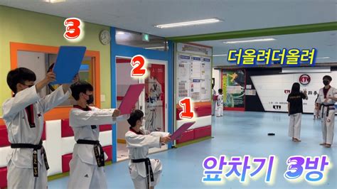 시범단의 앞차기 3단계 돌려차기 3단계 운동모습 Youtube