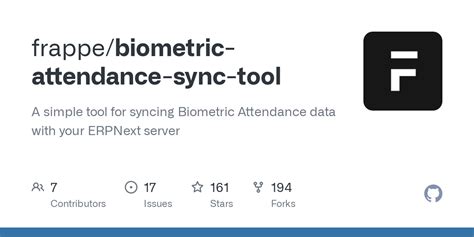 github frappe biometric attendance sync tool a simple tool for syncing biometric attendance