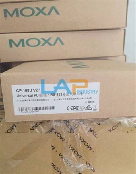 1pcs New For Moxa Card Cp 168u 8 Port Rs232 Pci Multi Serial Card With Cable Spw Industrial