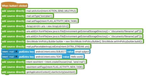 Android How To Amend Java Code To Send Multiple Email Attachments
