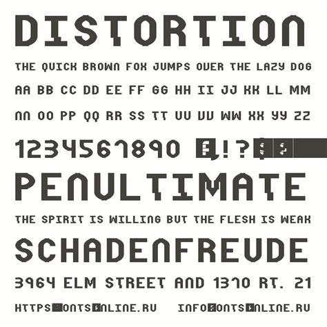 Distortion Font
