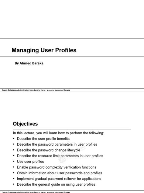 Managing User Profiles Pdf