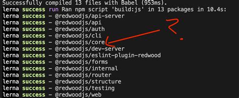Framework `yarn Build` Command Is Skipping `packagescreate Redwood App