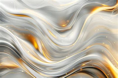 abstract gold and silver waves flowing dynamically a mesmerizing