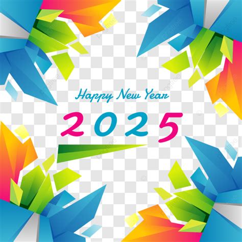 새해 복 많이 받으세요 2025 벡터 모양 텍스트 새해 Png 일러스트 및 벡터 에 대한 무료 다운로드 Pngtree