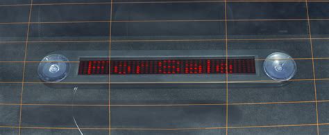 United In Car Programmable Scrolling Led Message Board
