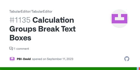Calculation Groups Break Text Boxes · Issue 1135 · Tabulareditor