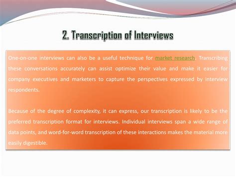 Ppt Market Research Transcription For Business Powerpoint Presentation Id 12155363