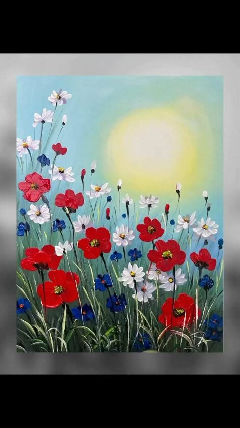 Полевые цветы в картинах Мери Дипнолл Идеи и вдохновение в журнале Ярмарки Мастеров Paisaje