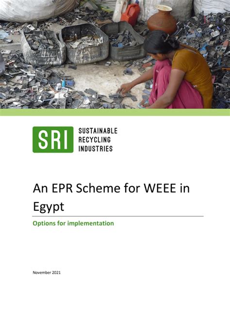 An Epr Scheme For Weee In Egypt Options For Implementation World