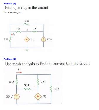 Solved Problem 11 Find V And I In The Circuit Use Node Chegg Com