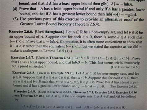 solved bound and that if a has a least upper bound then