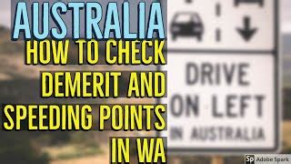 How To Check Demerit Points Wa Richeffective24