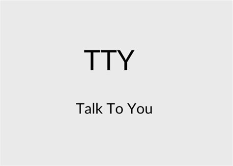 Tty In Your Texts And Its Surprising Meanings Blendspace