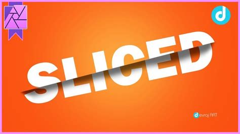 Sliced Text In Affinity Photo Text Effects In Affinity Photo Affinity Photo Tutorial In 2024