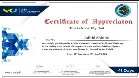 Adithi Shinde On Linkedin Codingclub Drsheshikalamartha