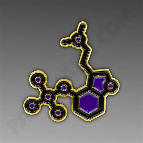 Psilocybin Molecule Hat Pin