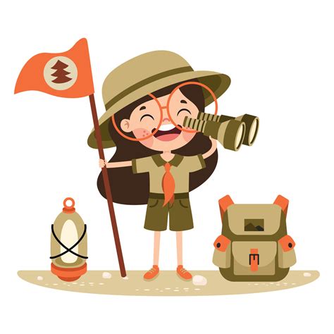 Illustration De Dessin Animé De Petit Scout 13480589 Art Vectoriel Chez