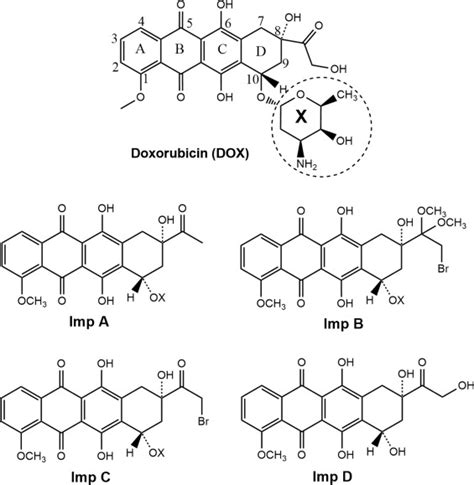 Structure Of Doxorubicin Dox And Its Known Impurities Download Scientific Diagram