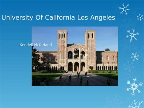 Ucla Project For Kendell Ppt