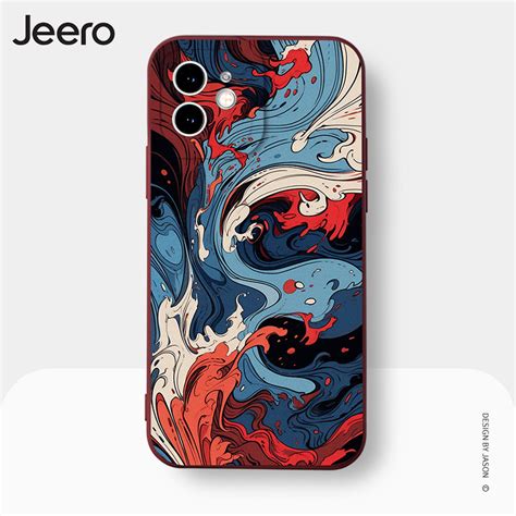 Jeero Soft Silicone Cute Funny Aesthetic Shockproof Phone Case Compatible For Iphone Case