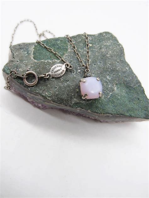 Retired Catherine Popesco Of France Antiqued Silver Plated Faceted